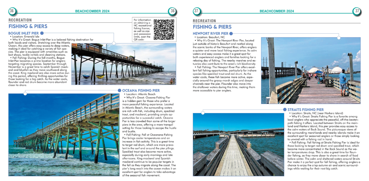 Go fish! Four piers to cast a line from this fall on the Crystal Coast ...