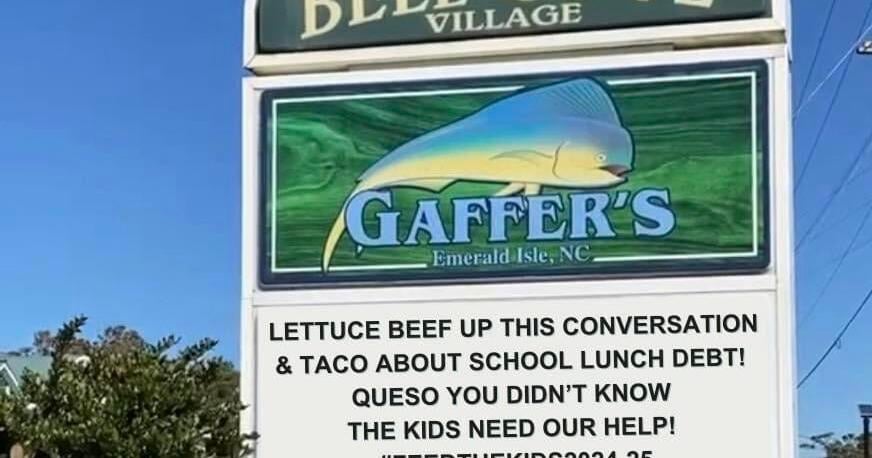 Sign wars turn into fundraiser to wipe out school lunch debt for county ...