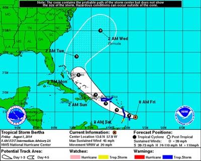 Tropical Storm Bertha forms | News | carolinacoastonline.com