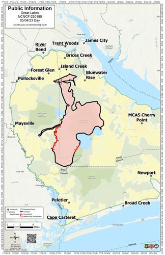 Croatan Forest Fire Map