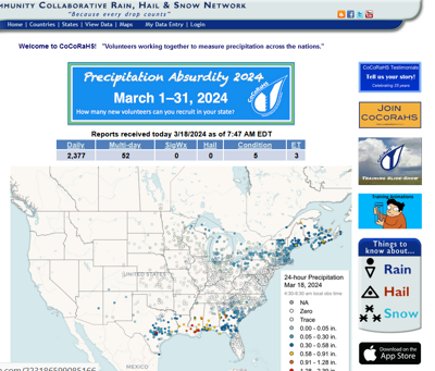 National Weather Service needs volunteers for data collection program ...