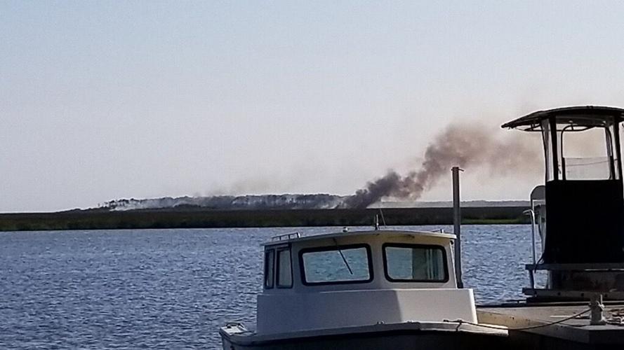 Cedar Island fire burns at least 50 acres as of Wednesday night | News ...