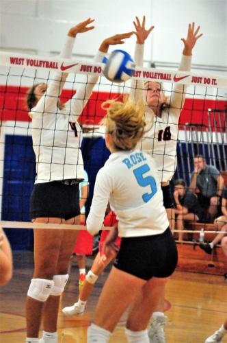 Patriot spikers fall in three games to Rose, even record at 1-1 in ...