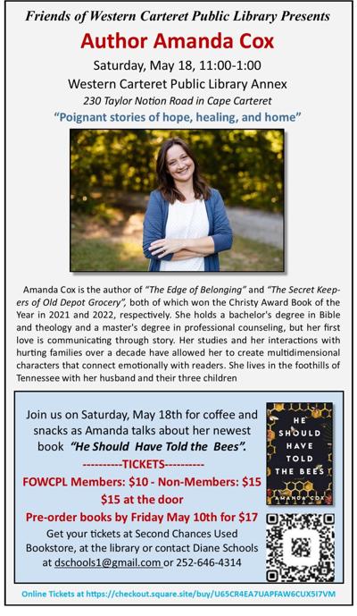 Friends of Western Carteret Library to host book-signing with award ...