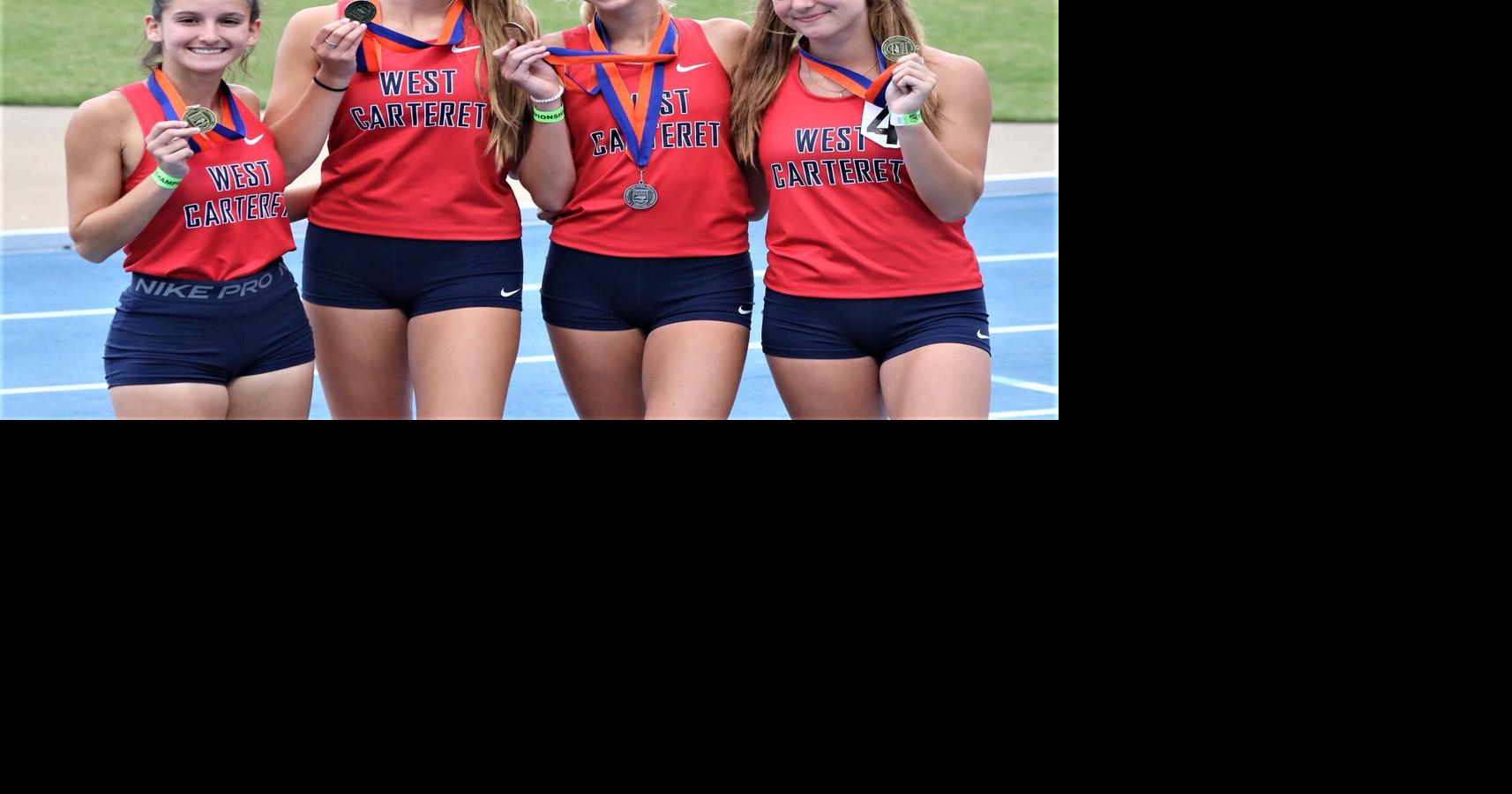 West girls take third in state track and field meet; Collins wins high ...