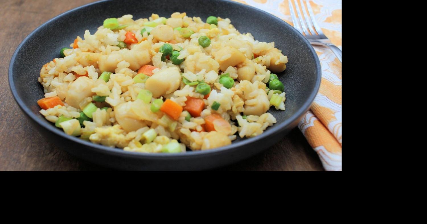 Bay scallops fried rice | | carolinacoastonline.com