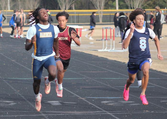 Croatan girls, West boys split winter league track and field meet ...