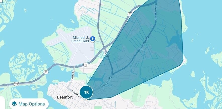 Equipment failure leaves over 1,000 without power in Beaufort | News ...