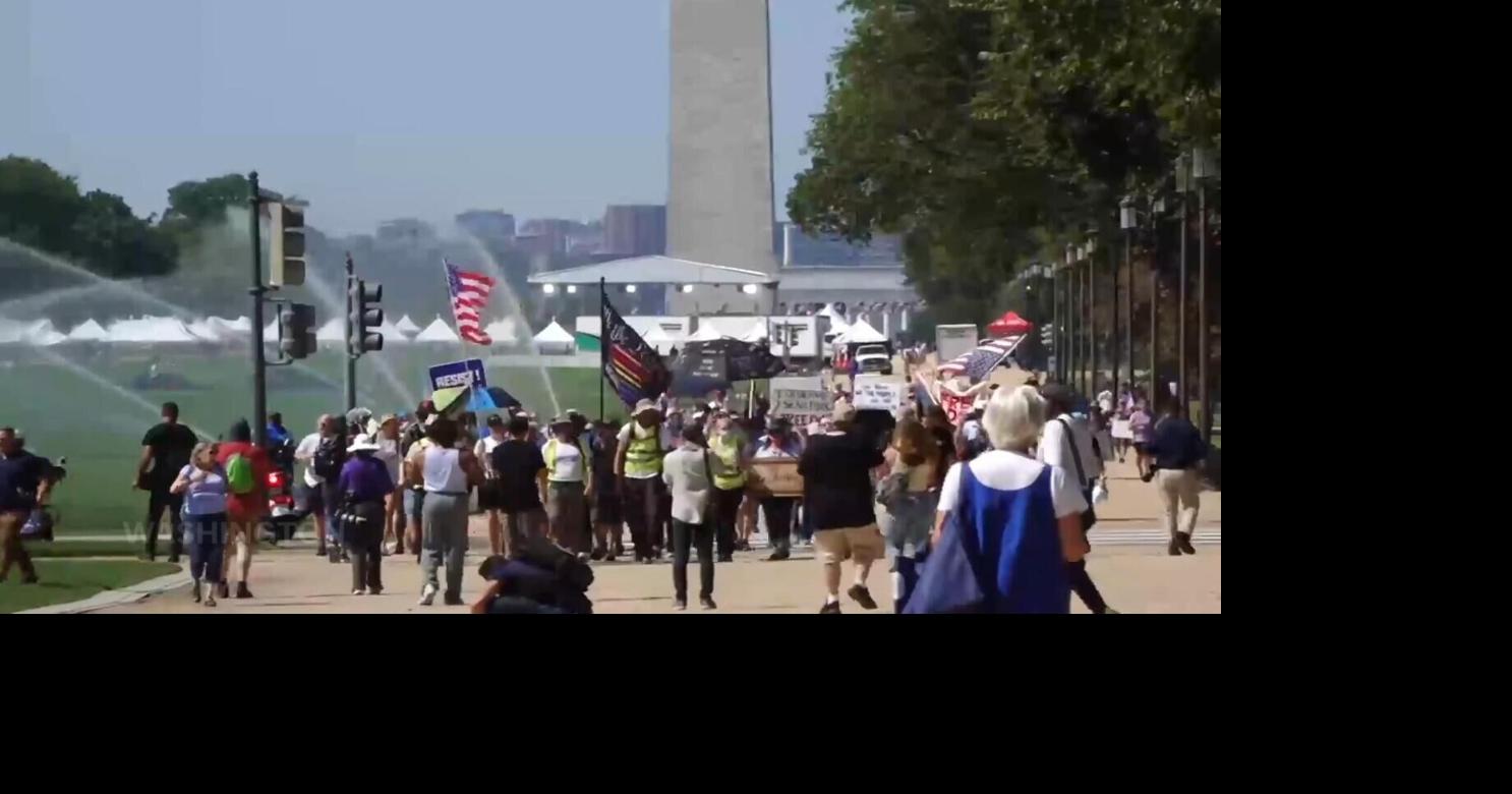 160-mile march for democracy arrives in Washington from Philadelphia ...