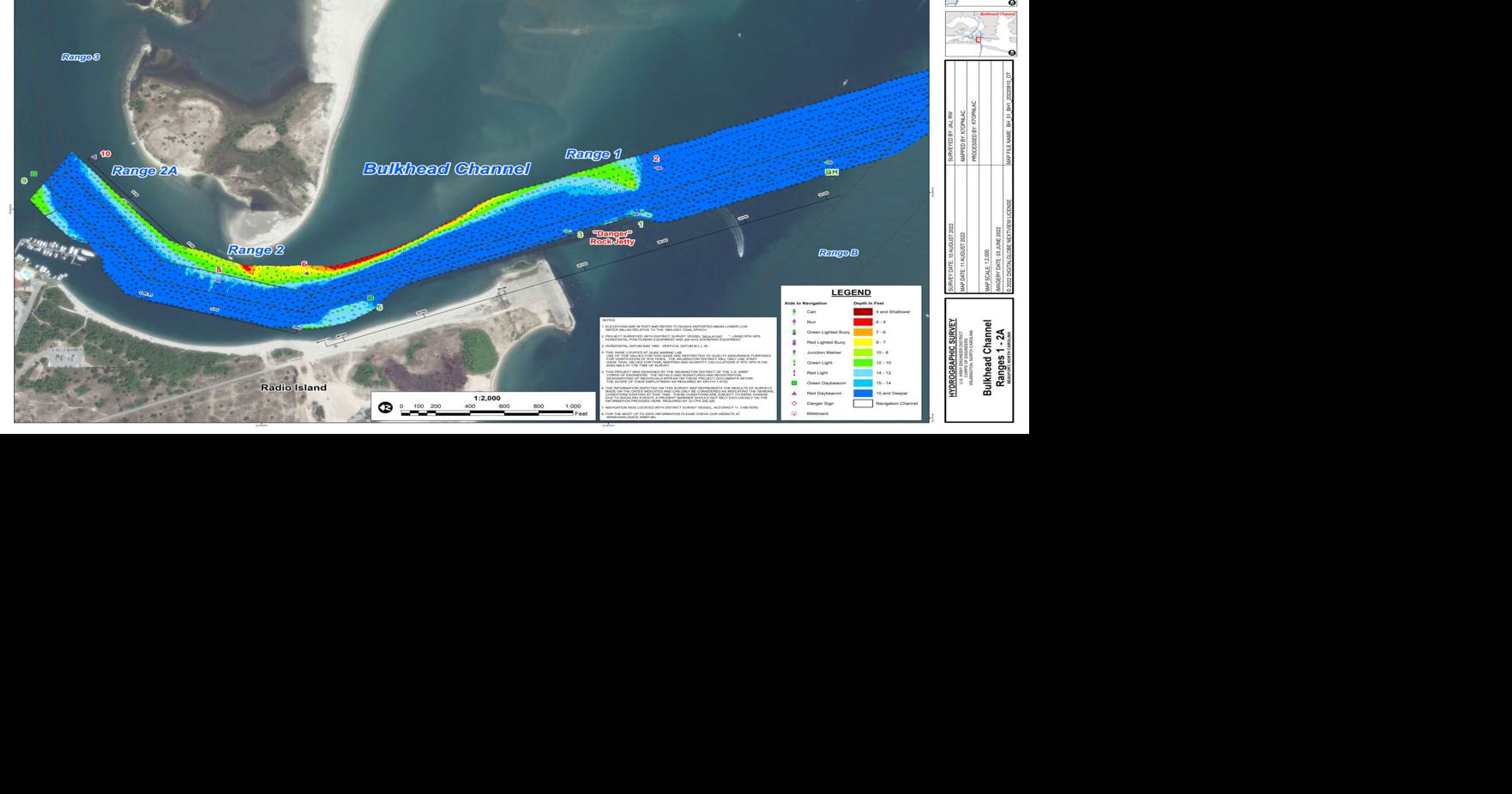 Dredge Murden clears Bulkhead Channel; water depth now more than 15 ...