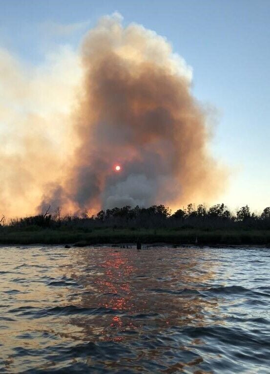 Cedar Island fire burns at least 50 acres as of Wednesday night | News ...