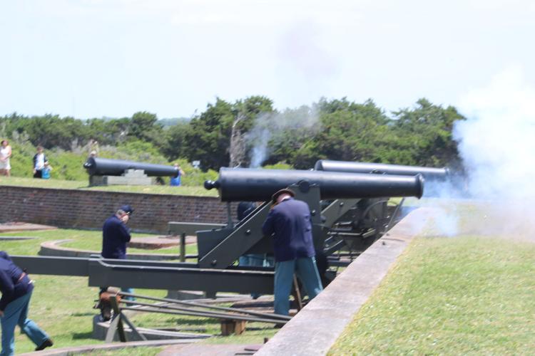 GALLERY: Fort Macon kicks off its centennial celebration with a blast ...