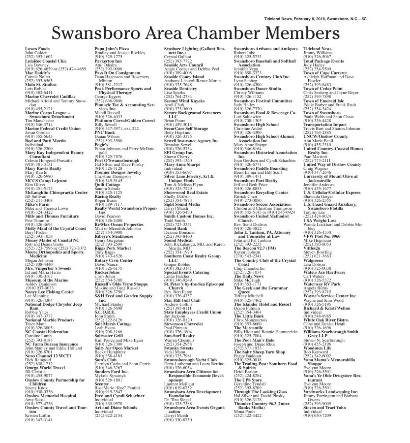 Page C5 | Tideland news | carolinacoastonline.com