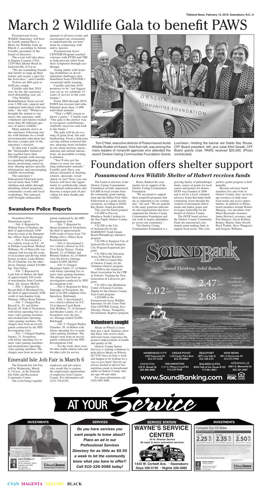 Page A5 | Tideland news | carolinacoastonline.com