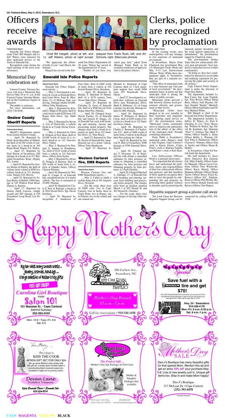 Page 2A | Tideland News | carolinacoastonline.com