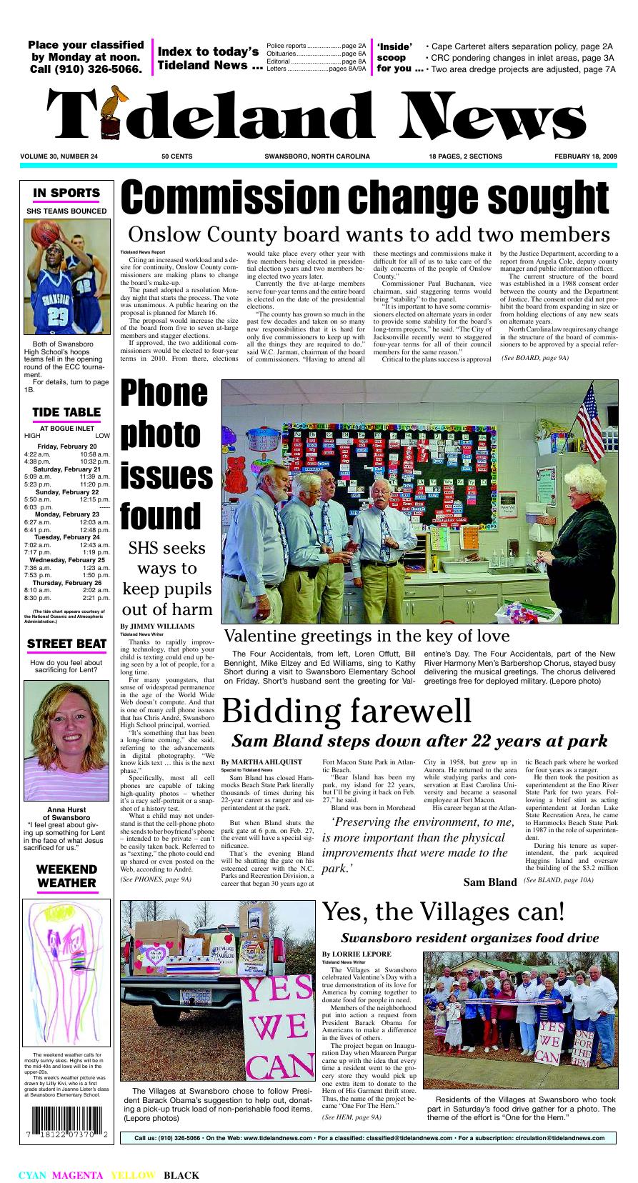 Page 1A | Tideland News | carolinacoastonline.com