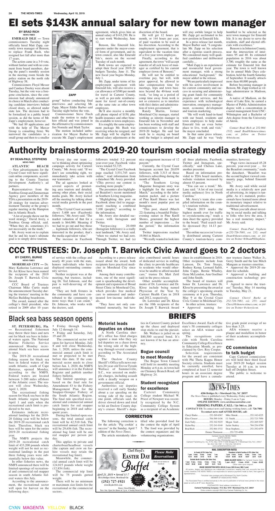 Page B2 | Tideland news | carolinacoastonline.com