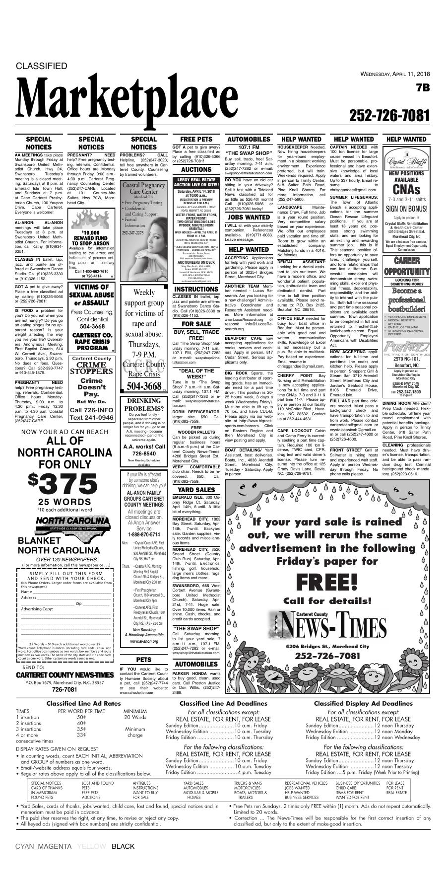 Page B7 | Tideland news | carolinacoastonline.com