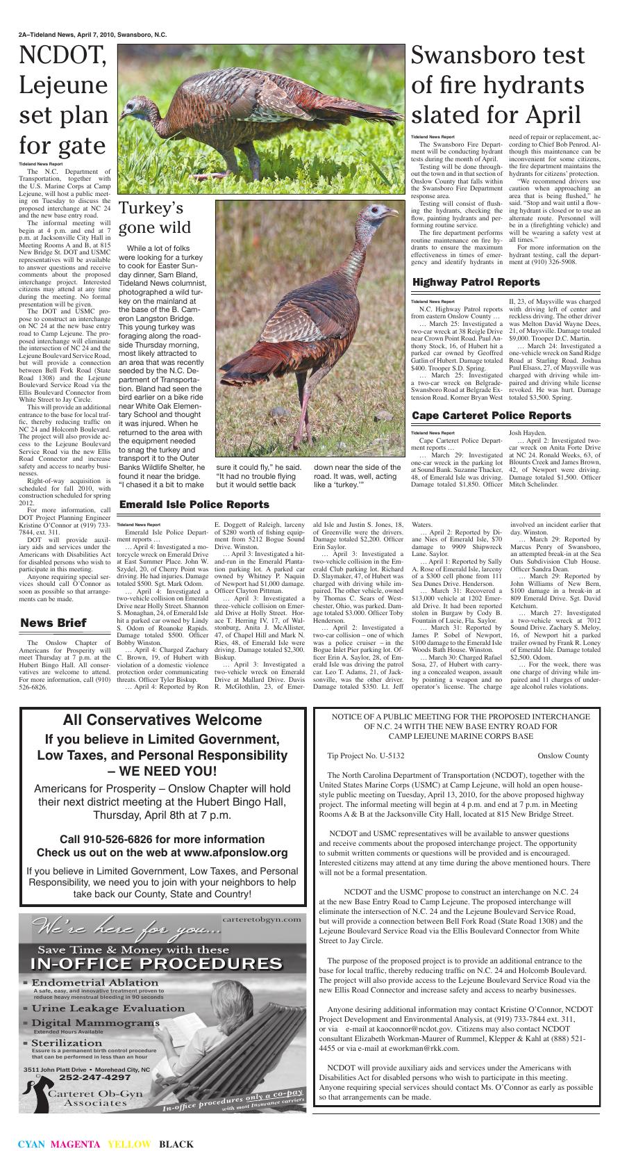 Page 2A | Tideland News | carolinacoastonline.com