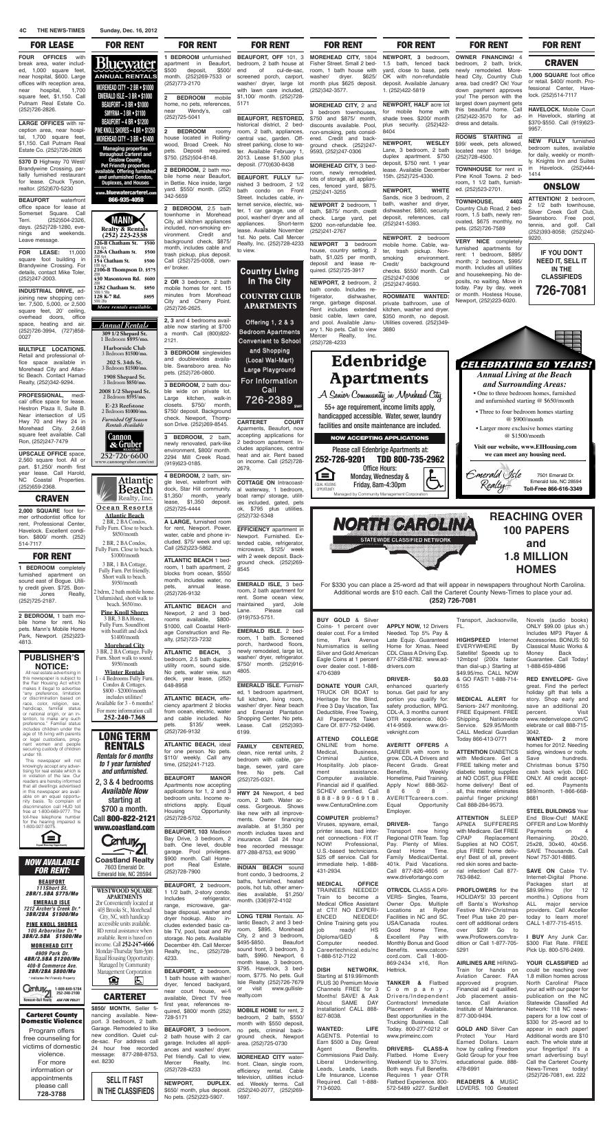 Page C4 | e-Edition | carolinacoastonline.com