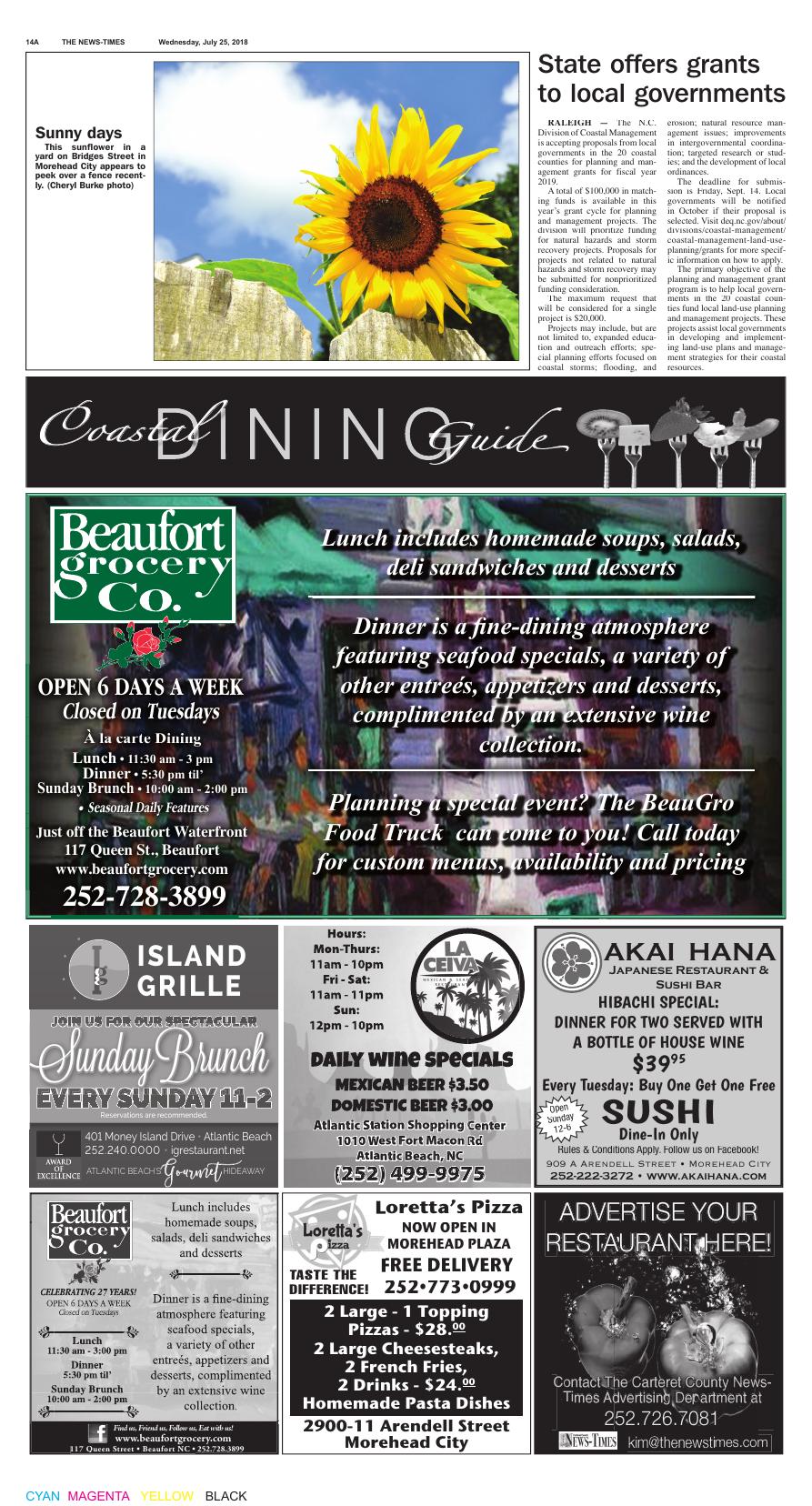 Page A14 | Tideland news | carolinacoastonline.com