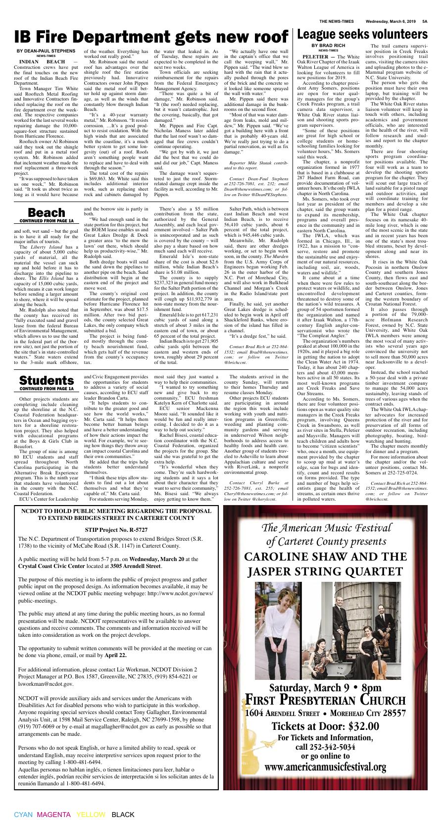 Page B5 | Tideland news | carolinacoastonline.com