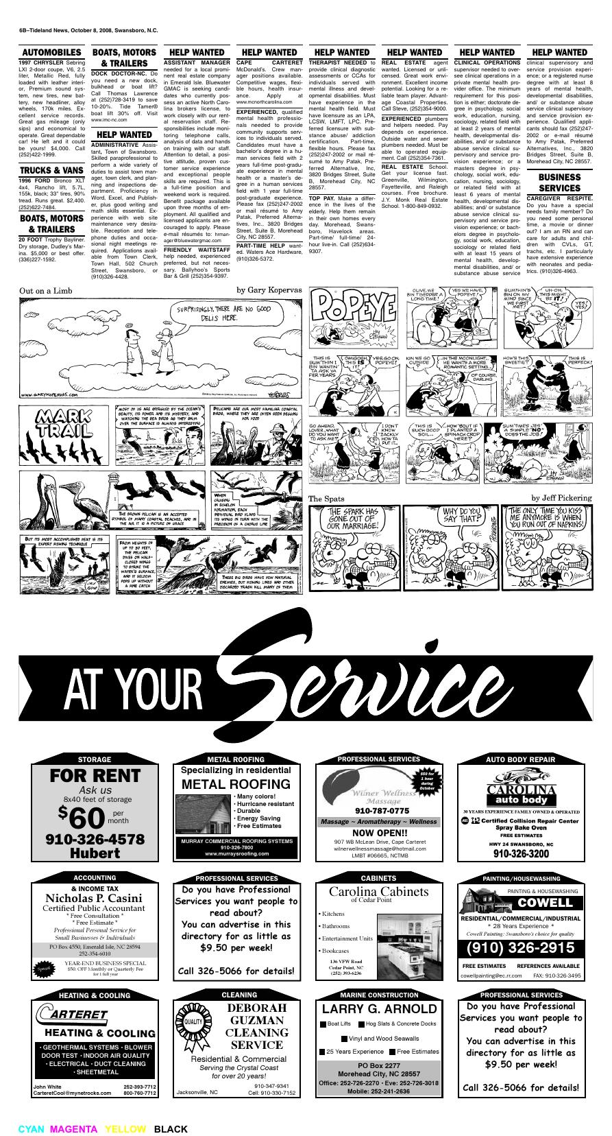 Page 6B | Tideland News | carolinacoastonline.com