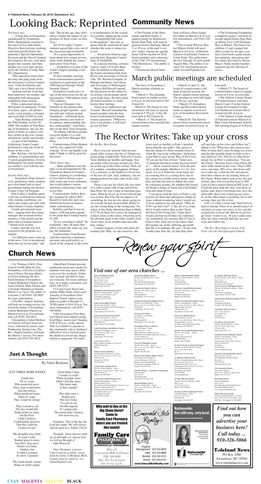 Page A4 | Tideland news | carolinacoastonline.com
