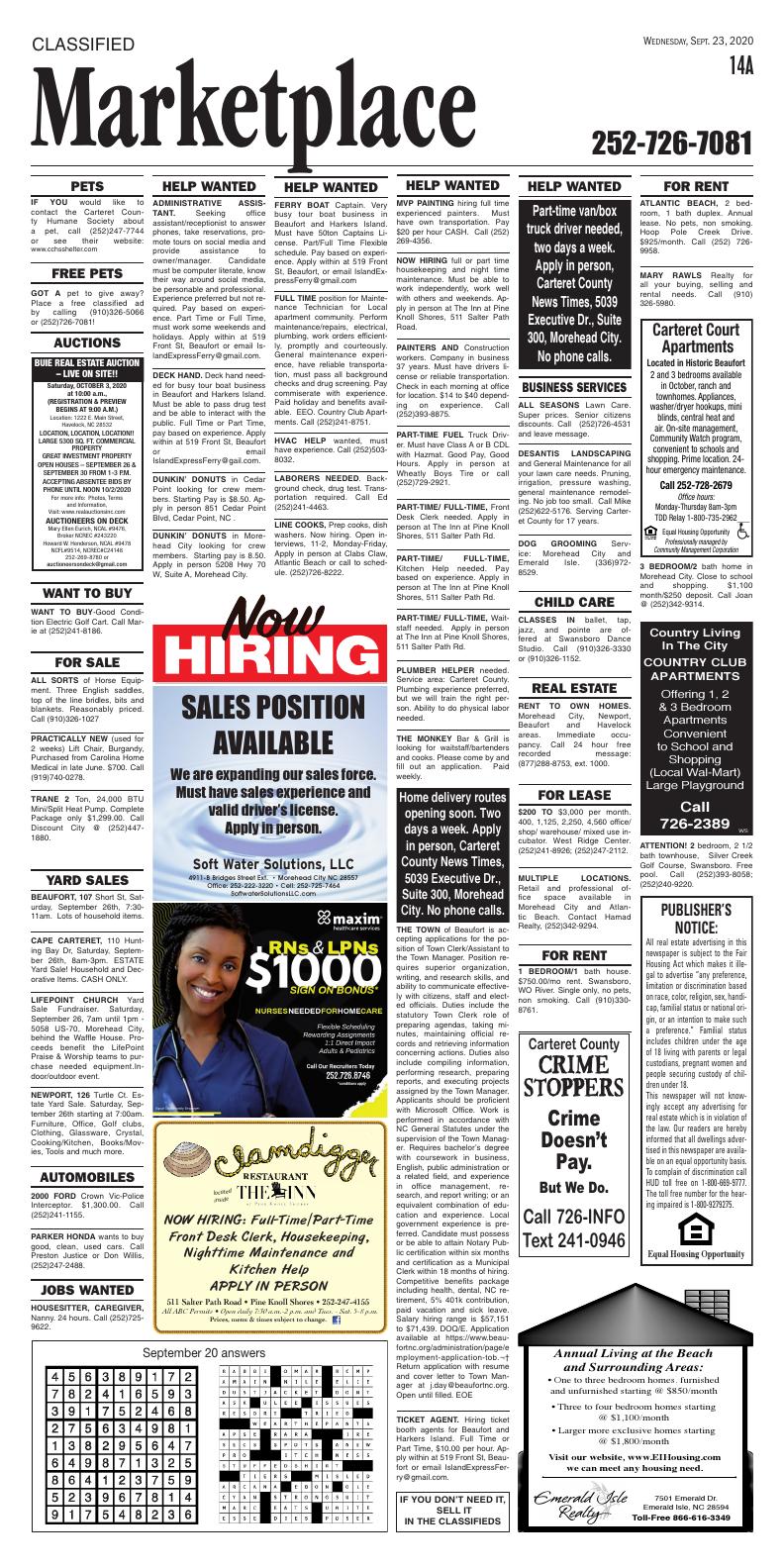 Page C-14 | Tideland news | carolinacoastonline.com