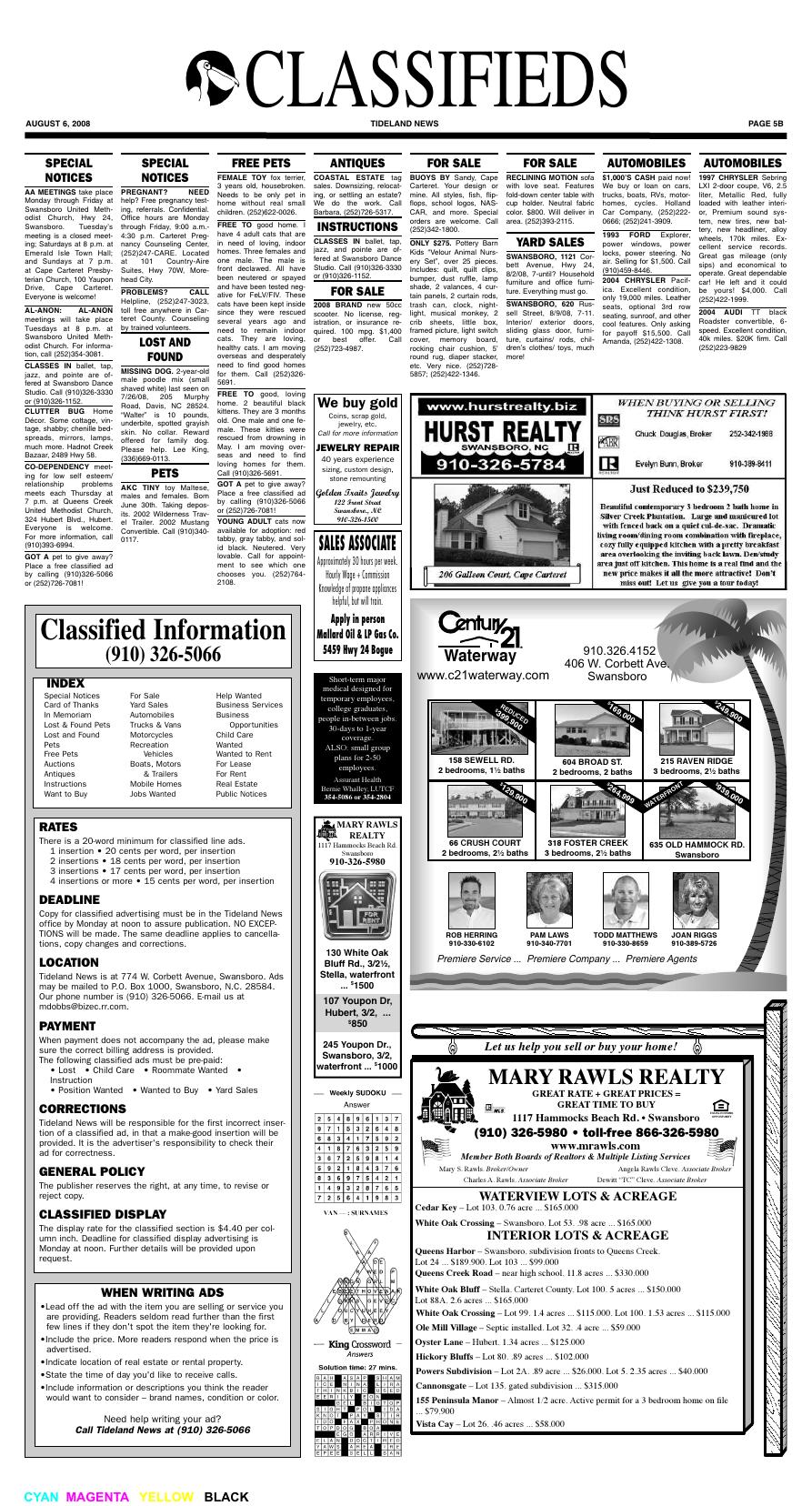 Page 5B | Tideland News | carolinacoastonline.com