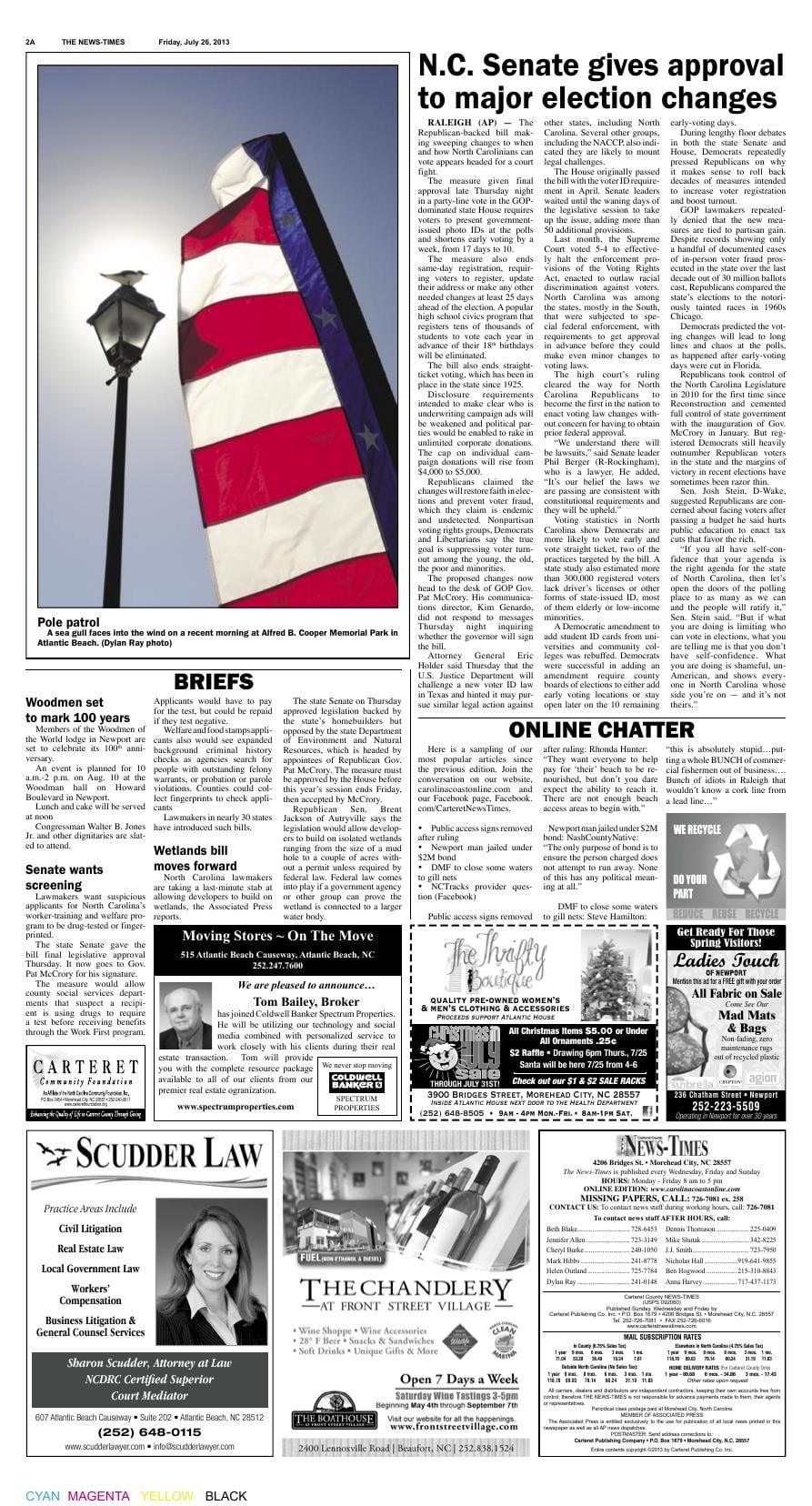 Page A2 | e-Edition | carolinacoastonline.com