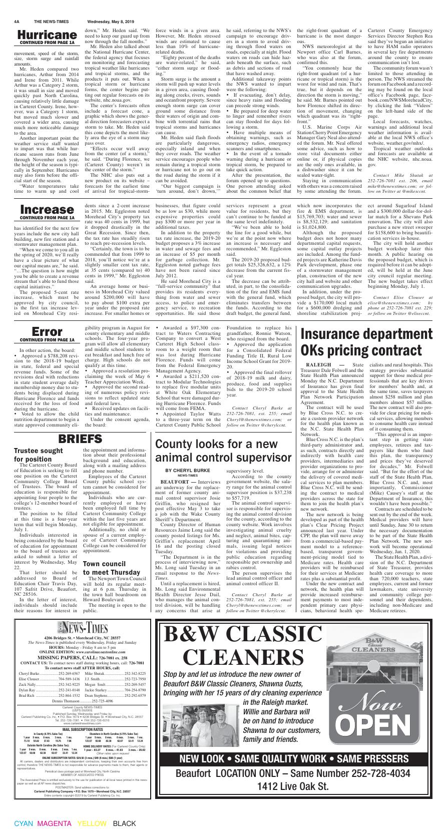 Page B4 | Tideland news | carolinacoastonline.com