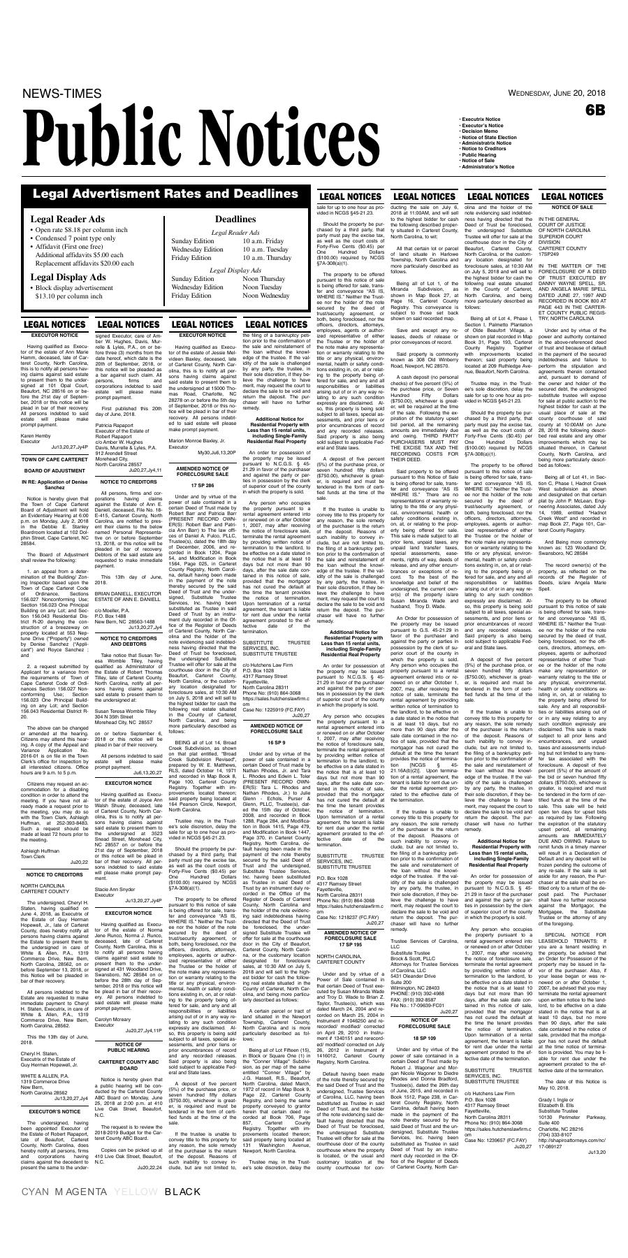 Page B6 | Tideland news | carolinacoastonline.com