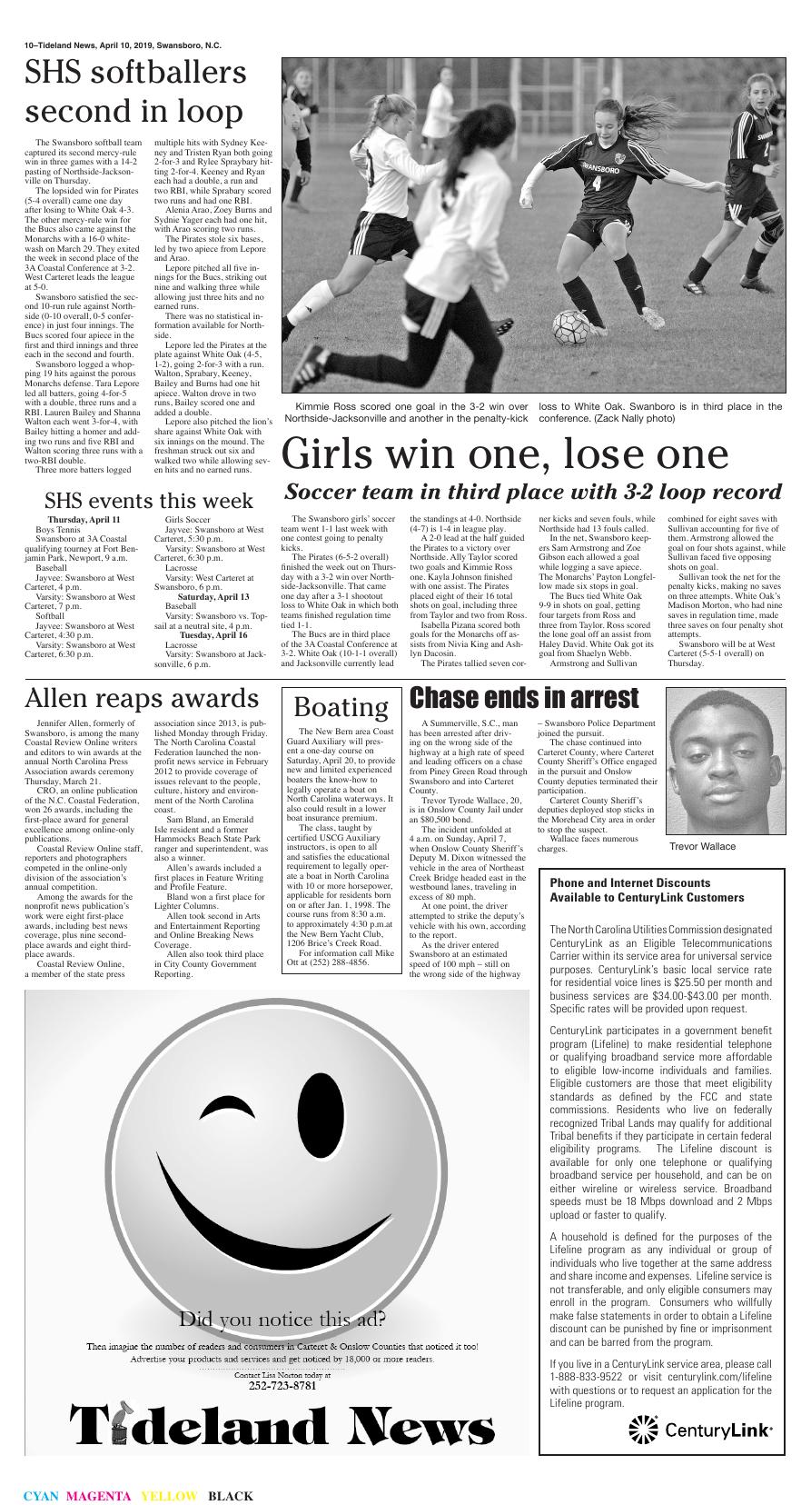 Page A10 | Tideland news | carolinacoastonline.com