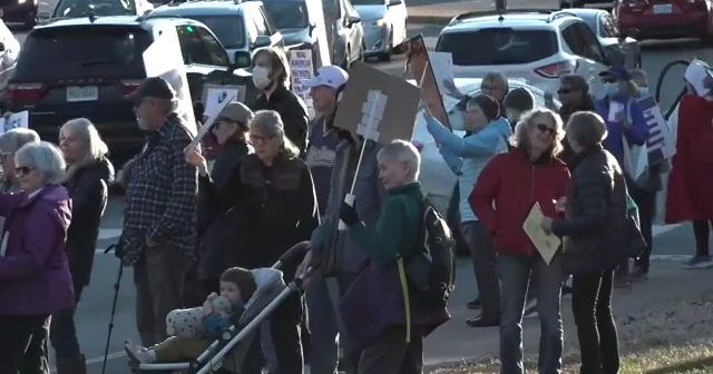 Hundreds gather for 2nd protest in a week against Trump | News ...