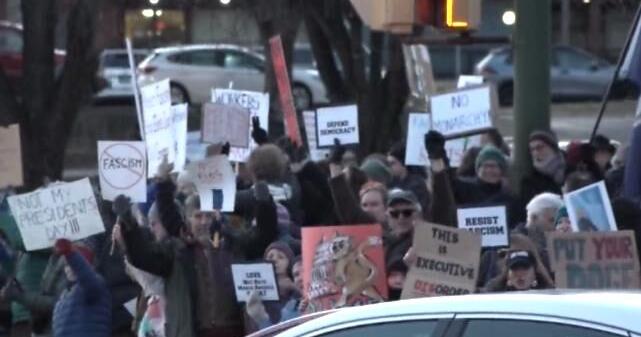 Hundreds gather for national day of protest | News | cbs19news.com