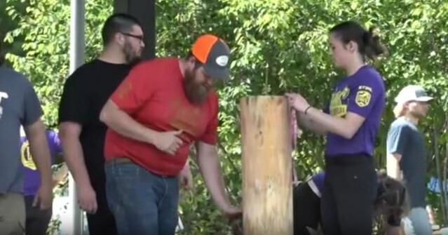 Women from all over the country compete in Lumberjill competition ...