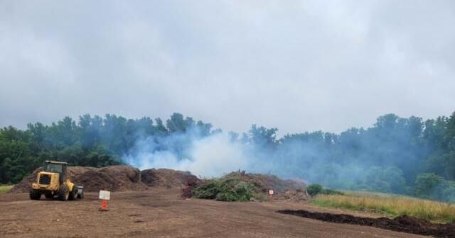 Accidental spontaneous combustion of mulch behind smoky conditions ...