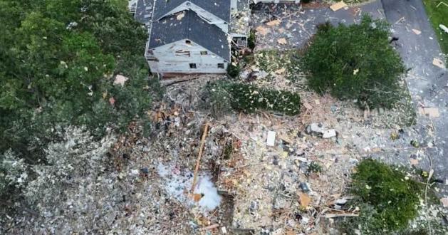 lighting cigarette house explodes