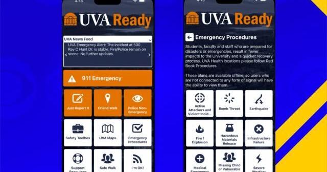 New mobile safety app available for UVA, community | News | cbs19news.com