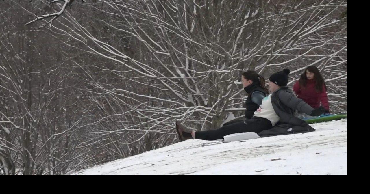 Sledders enjoying winter storm fun at Washington Park | News ...