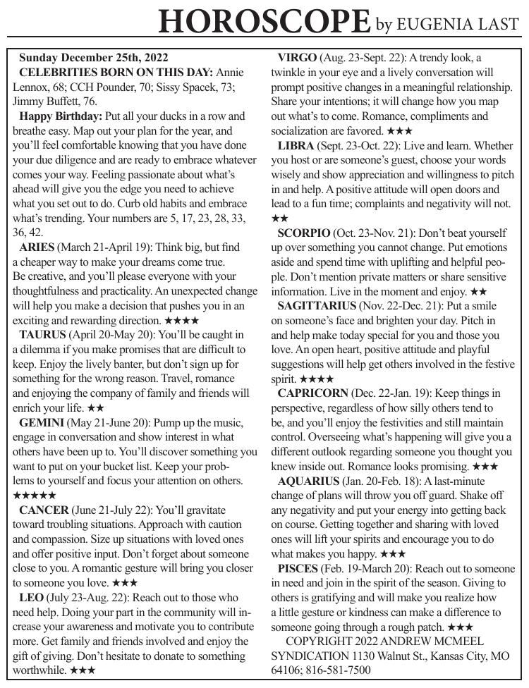 1225 horoscope | Horoscopes | cecildaily.com