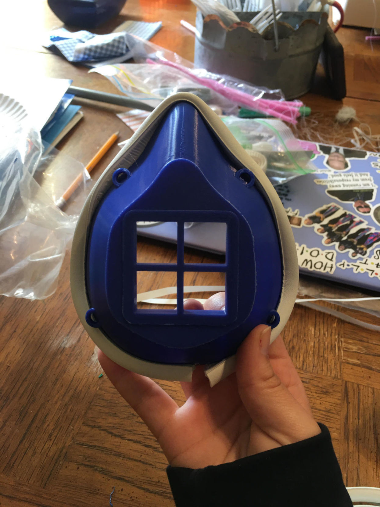 High school students create masks using 3D printers | APG COVID-19 ...