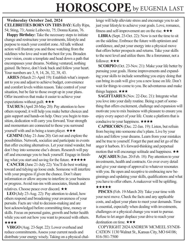 1002 horoscope | Horoscopes | cecildaily.com