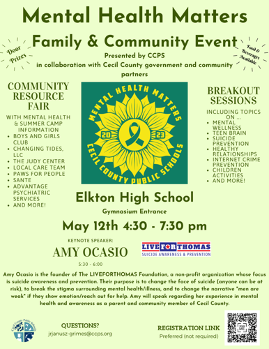 Briefs: Mental Health Matters event Fri., Empty Bowls Saturday, Spring ...