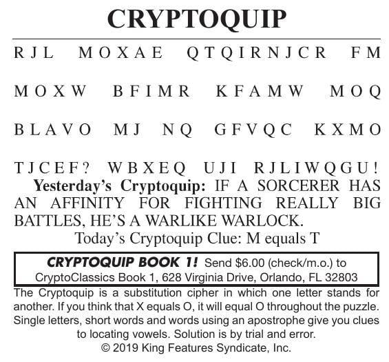 Cryptoquip | cecildaily.com