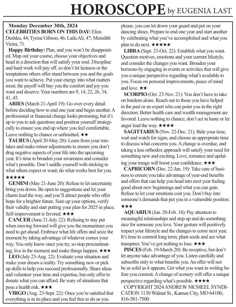 1230 horoscope | Horoscopes | cecildaily.com