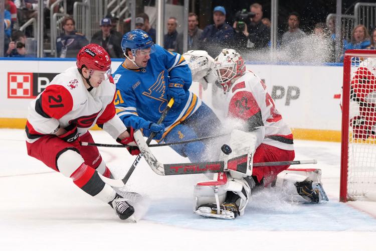 Blues snap 3-game skid with 3-0 win over Hurricanes | Sports ...