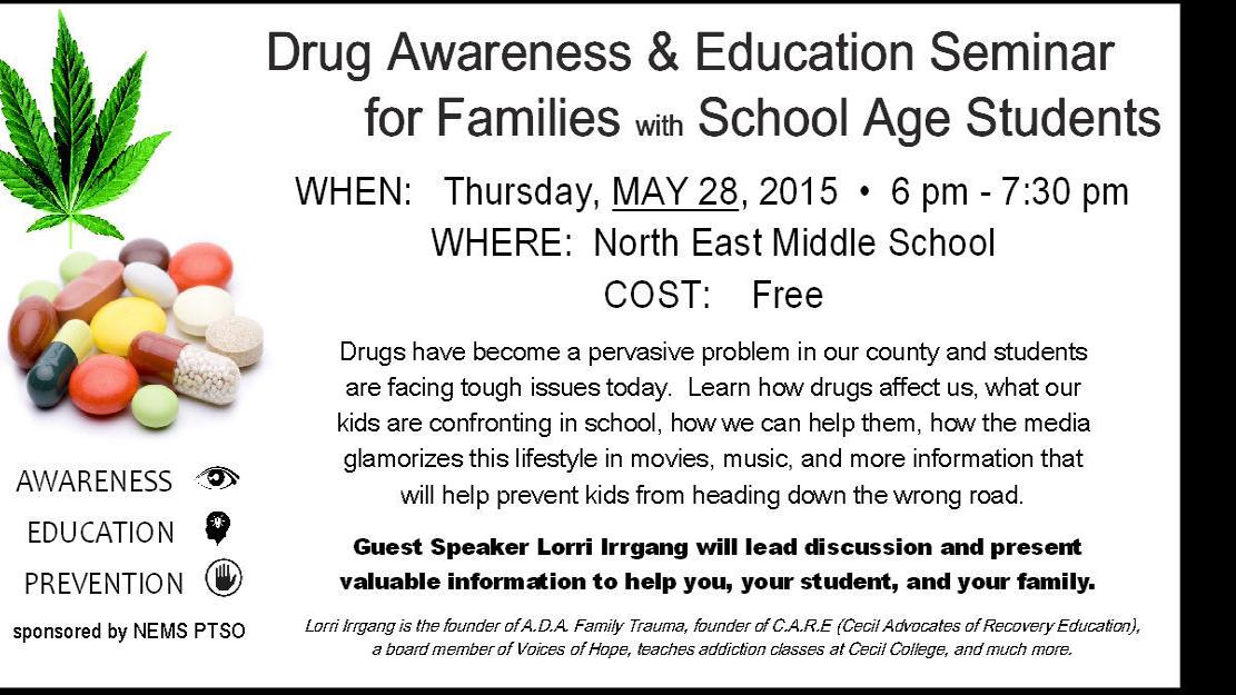Drug awareness & education seminar for families | Susquehanna Press ...