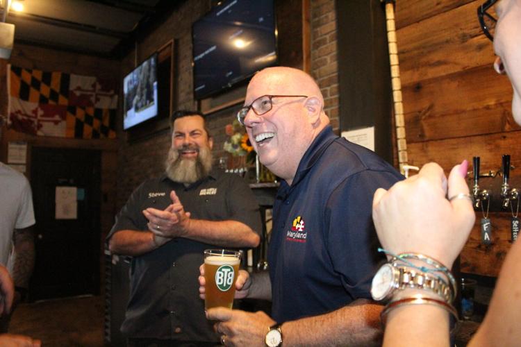 Gov. Hogan visits Bog Turtle Brewery, Hatchers on Main | Business ...